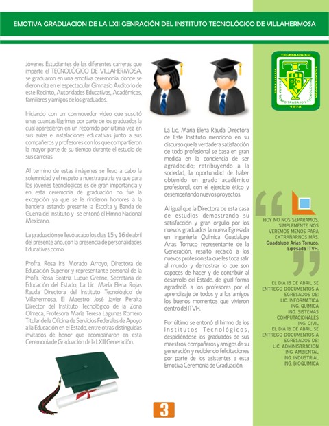 Portafolio: GRADUACION EN EL ITVH
