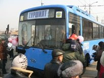 Ulaanbaatar Trolley Bus: Mongolian first private trolleybus JEA800T