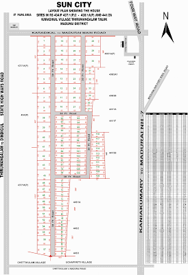 Made in Coimbatore: Plot map for Coimbatore Sun City Real Estate Agent ...