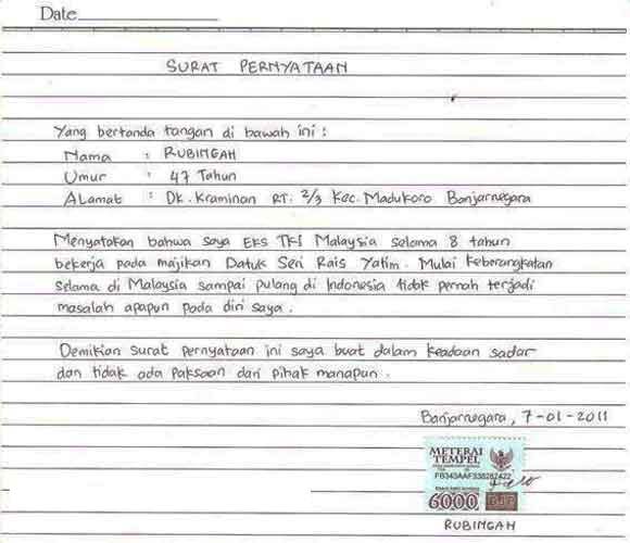 Parti Alternatif Malaysia: Surat penafian dari robengah, hehehe...