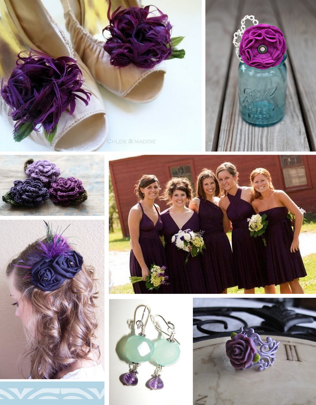 The Artful Bride Wedding Blog: Purple Accessories on Etsy.com