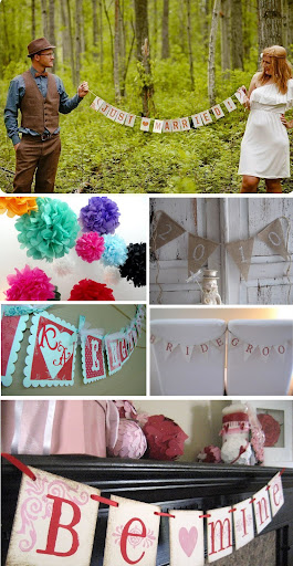 The Artful Bride Wedding Blog: DIY Banners via My DIY Wedding Day