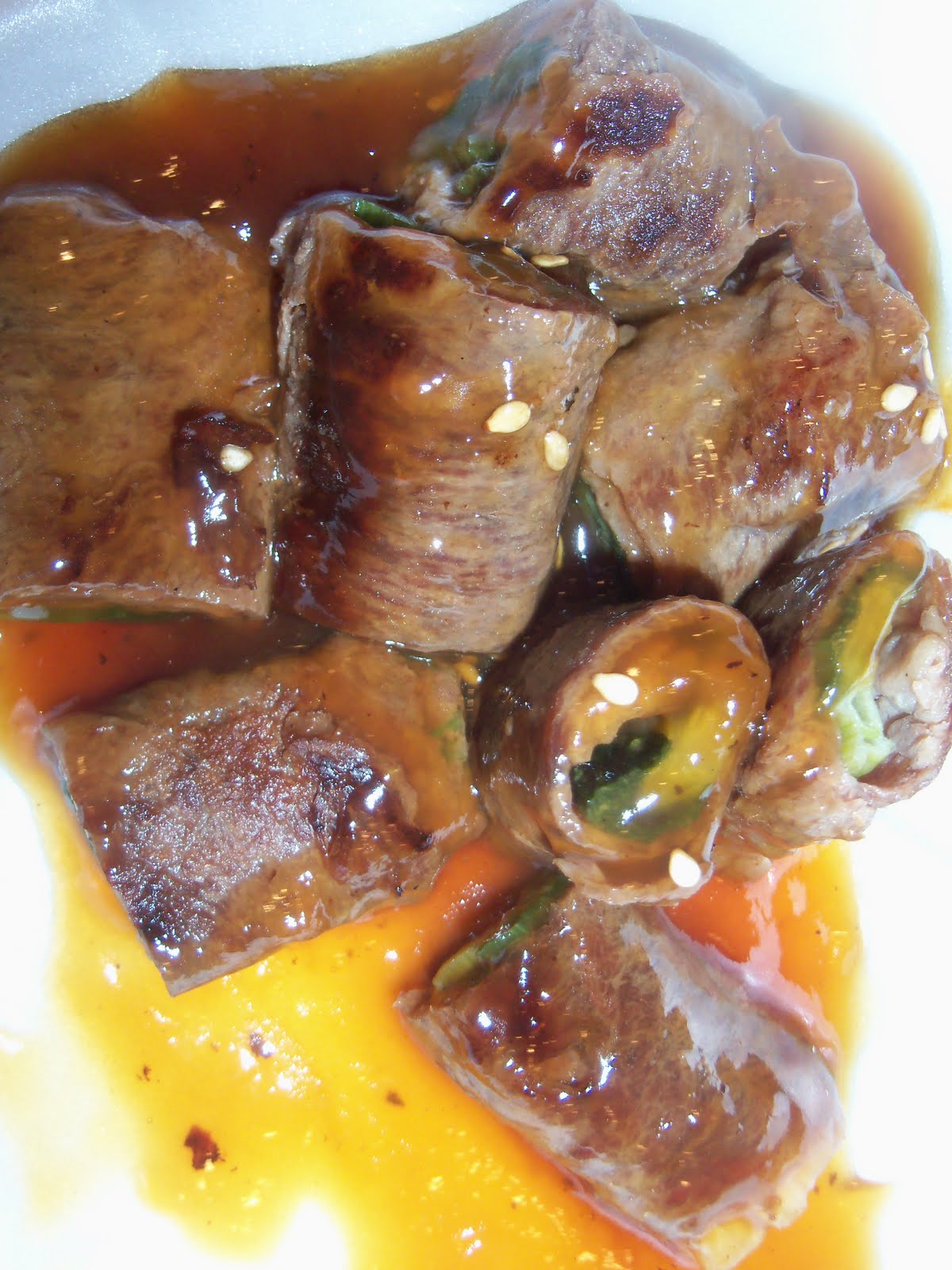 Just Food: Dinner 7/24/10 ICHIBAN Negima Yaki Beef...Golden Calamari ...