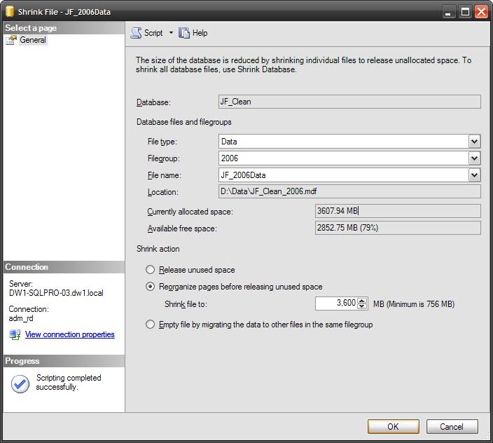sql solace: DBA 101 : DBCC SHRINKFILE