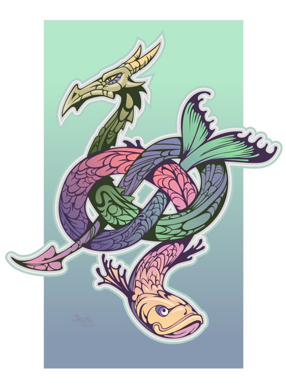 Keele Art: Koi Fish Legend