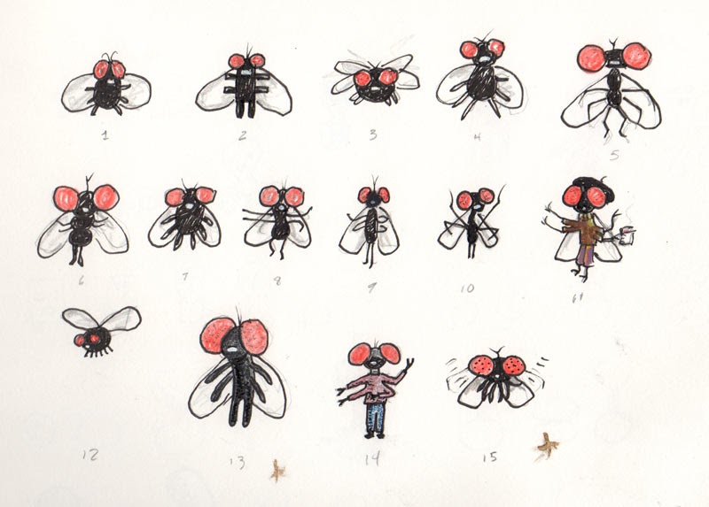 Post-It Note Art by Joe Sparks: 15 Fly Character Designs