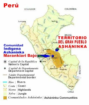LOS ASHÁNINKAS: UBICACIÓN DEL PUEBLO ASHÁNINKA