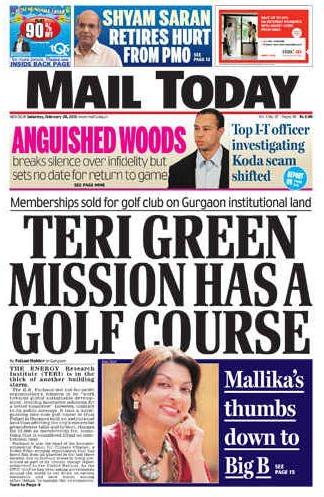 Pachauri's TERI institute golf course – water hog in a city desperate ...