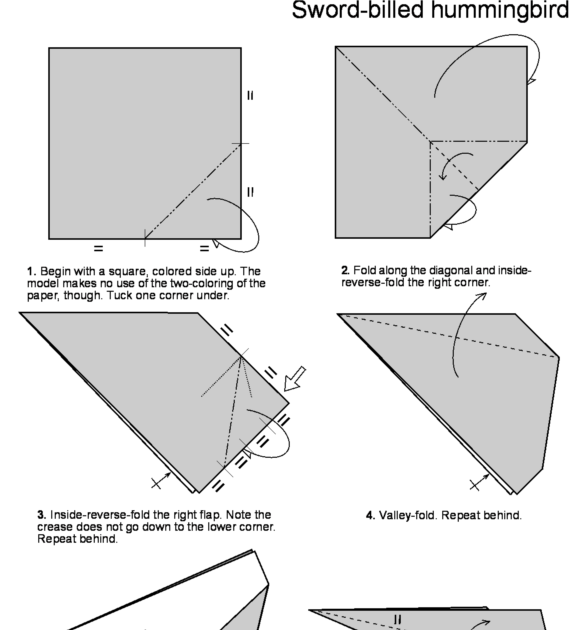 Origami Sword Diagrams