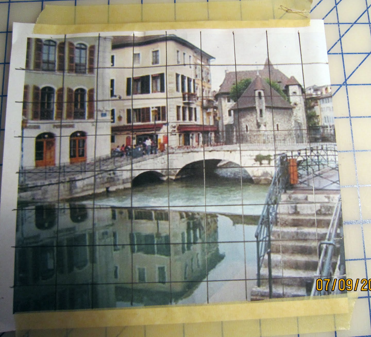 Barbara Strobel Lardon Art quilts: The Bridge - Barbara