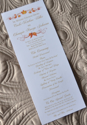 Sample Wedding Programs: Sample Wedding Programs