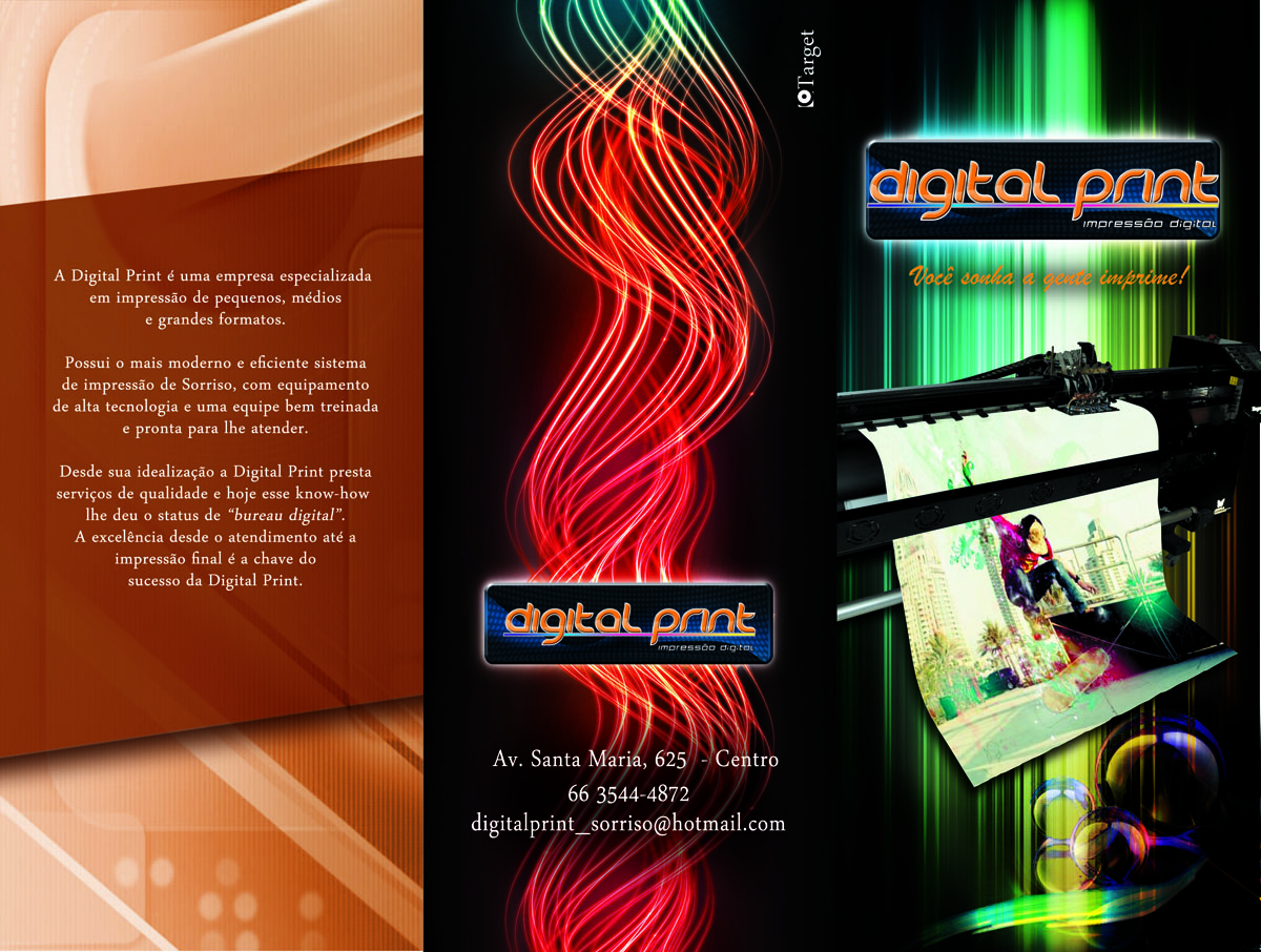 Target Publicidade e Propaganda: Folder Gráfica