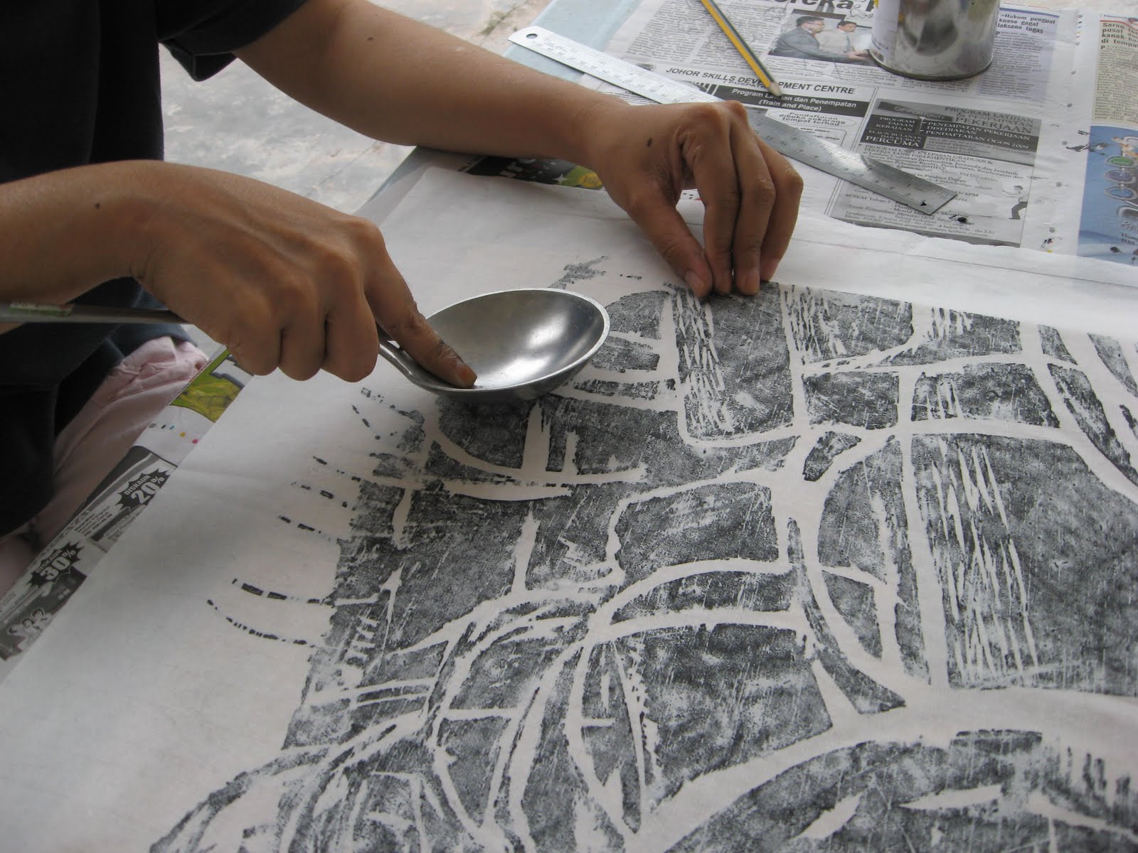 ArtEducation: Prosedur Cetakan Lino