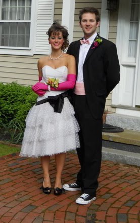 Stitch-n-Thyme: Pretty in Polka-Dots: 1980's Prom Dress FINALE!