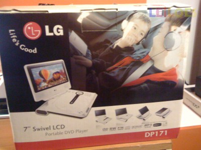 JUALAN MURAH: PORTABLE ORIGINAL LG DP171 SWIVEL DVD PLAYER