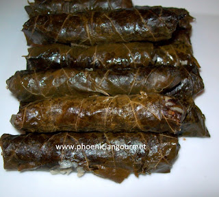 Phoenician Gourmet: Lebanese Stuffed Grape Leaves - Yabrak Dolmas