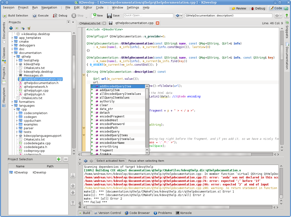 KDevelop 4.0 release