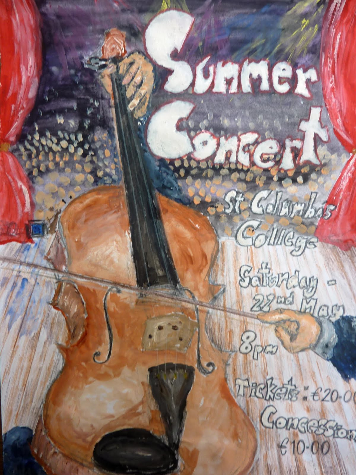SCC Art: Summer Concert Poster Designs
