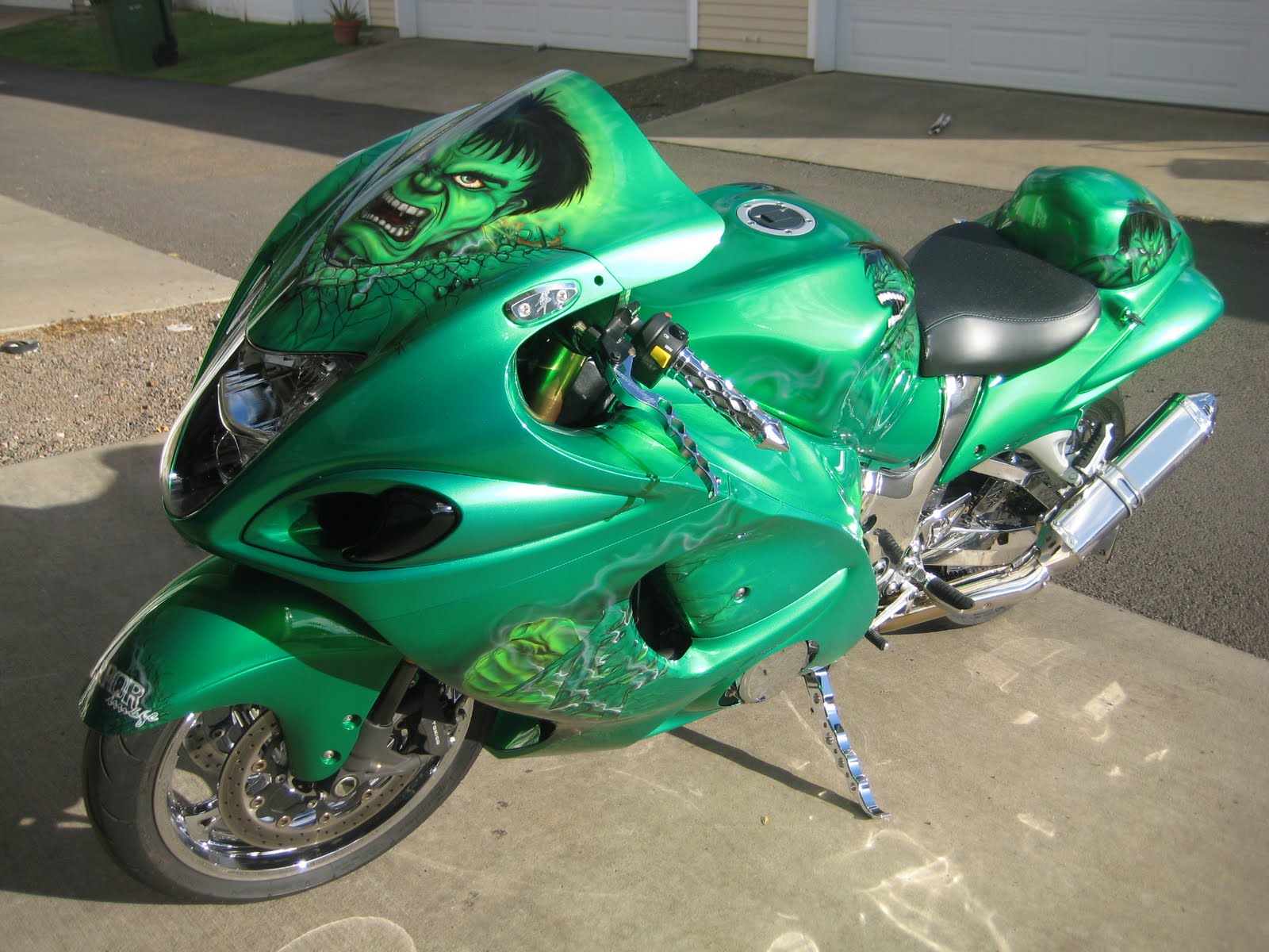 "Da Triggaman's Passion": The Incredible Hulk - Hayabusa motorcycle