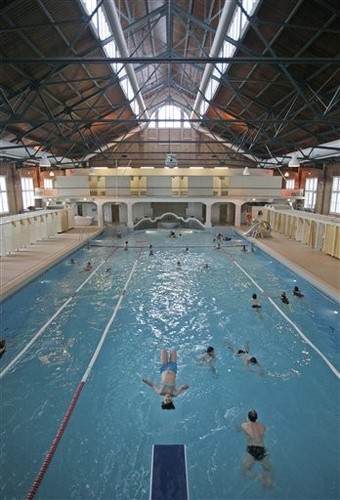 Amsterdam, Zuiderbad, built in 1897, architect Jonas Ingenohl, art deco ...