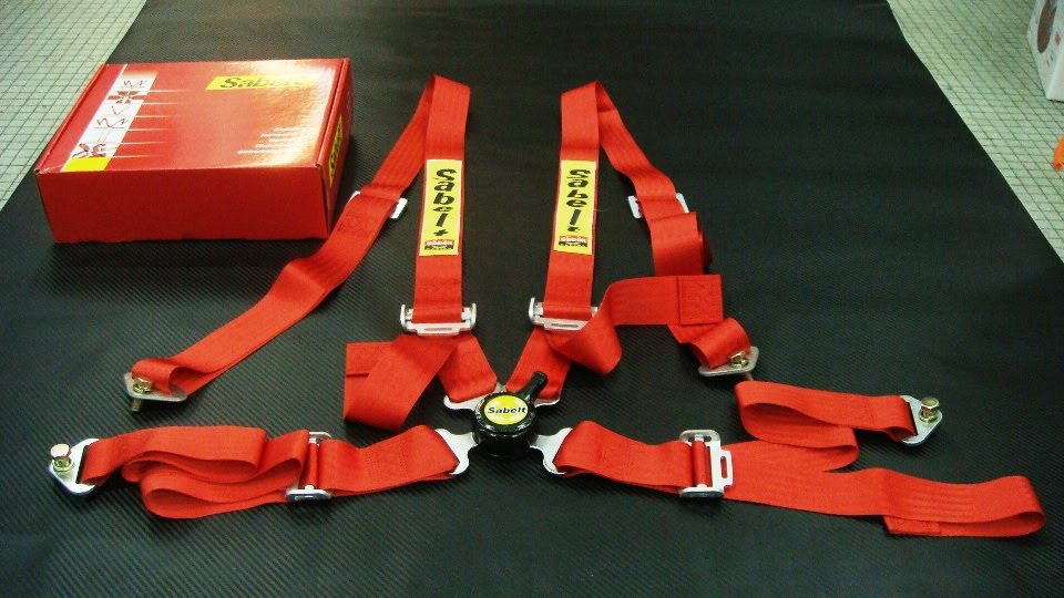 ECG Racing: SABELT 4points 2'' quick release safety belt