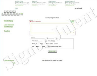 LiveTyping - Creare Scritte Animate Online : Signor Julent