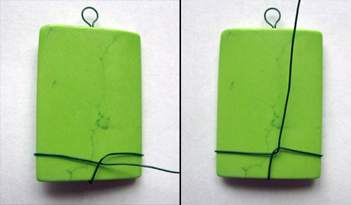 Wire Wrapped Jewelry and More: DIY: Wrapped Rectangular Pendant