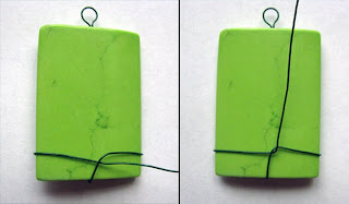 Wire Wrapped Jewelry and More: DIY: Wrapped Rectangular Pendant