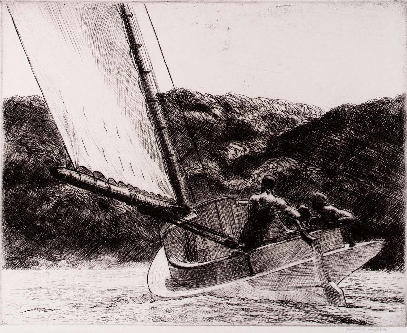 Flores y Palabras: Edward Hopper: navegando a vela