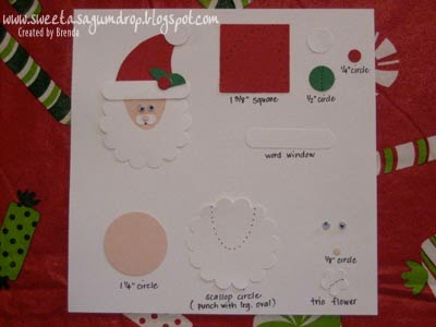 sweet as a gumdrop...: Santa Punch Art Instructions...