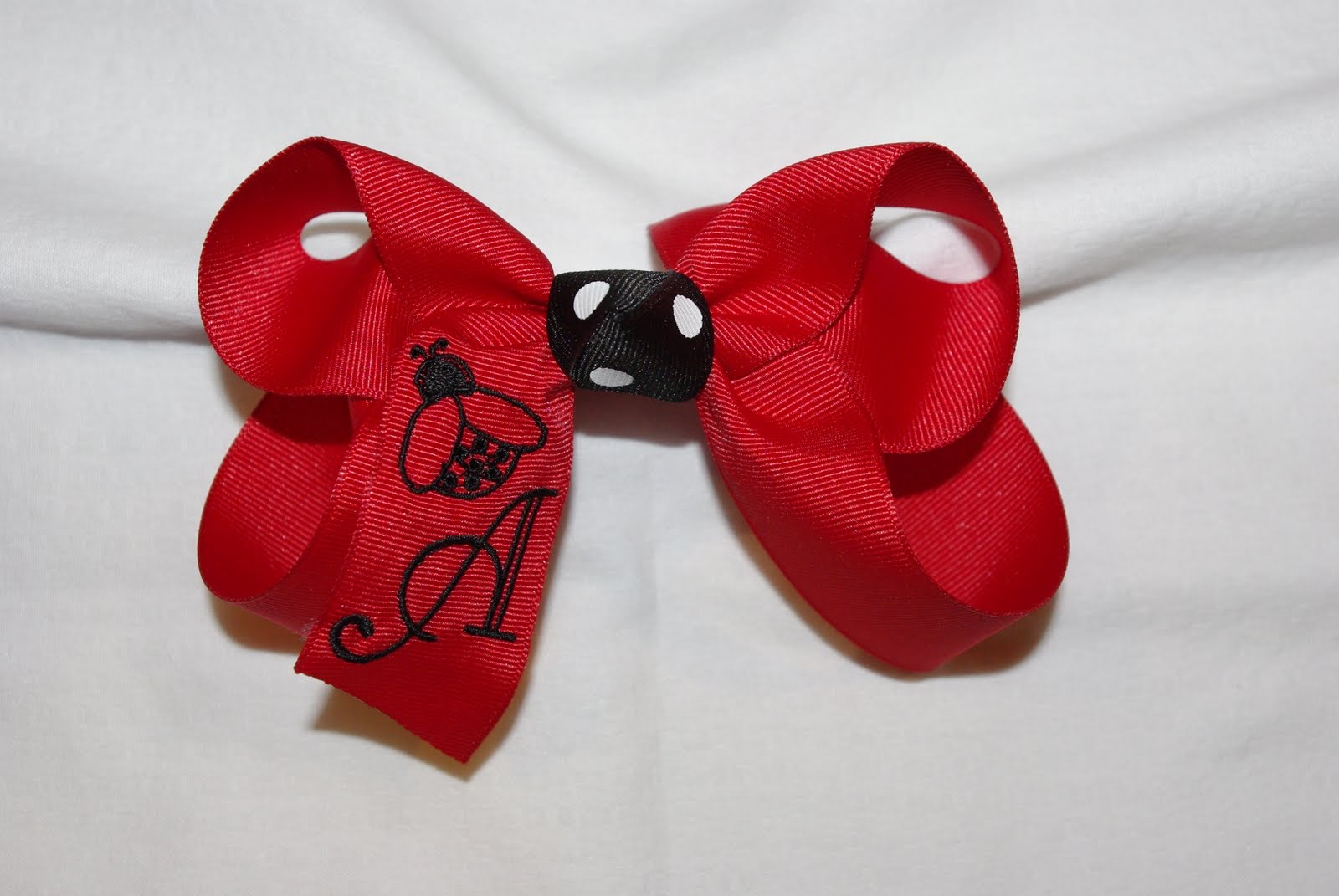 Hair Bows by Lori: Monogrammed Bows