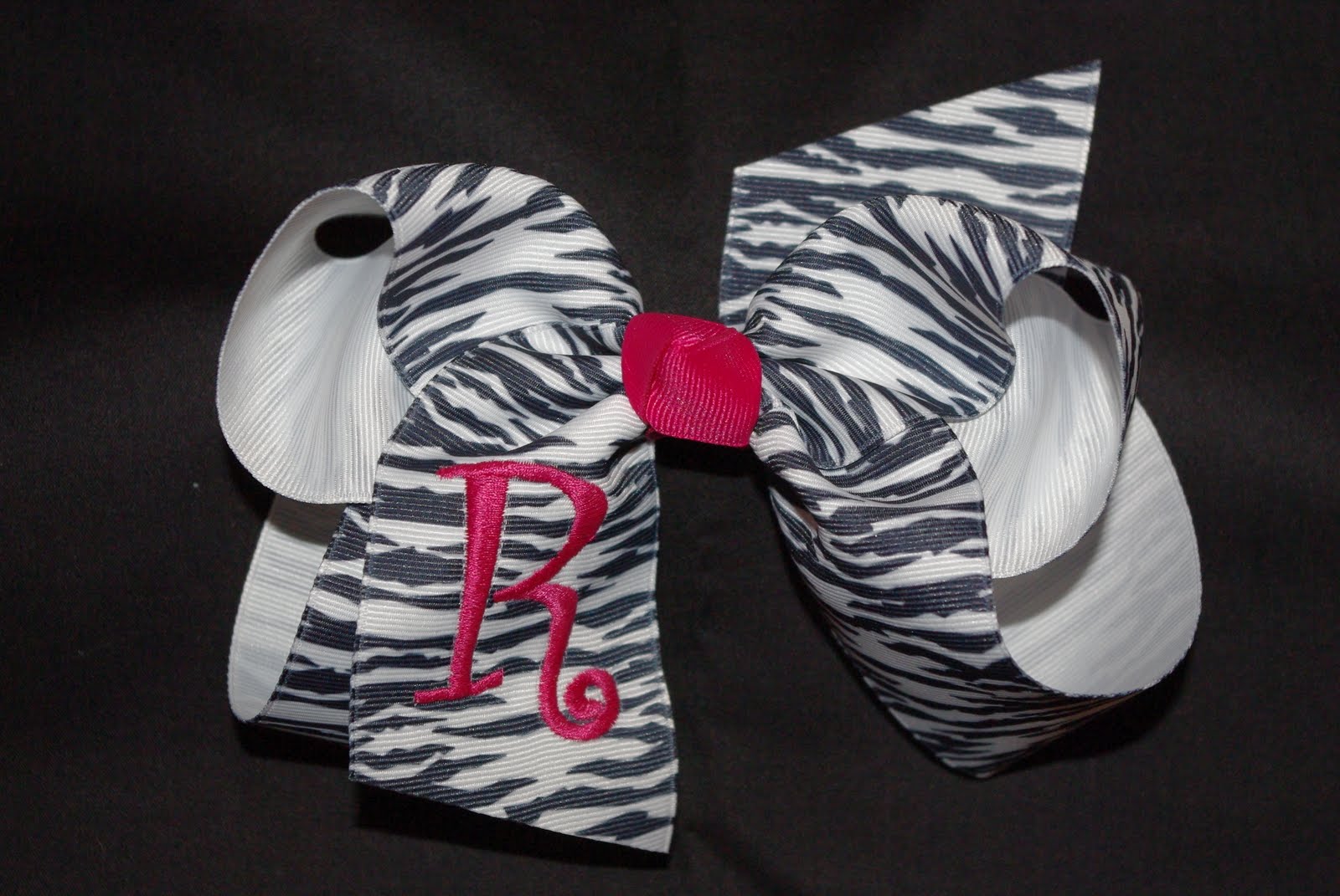 Hair Bows by Lori: Monogrammed Bows
