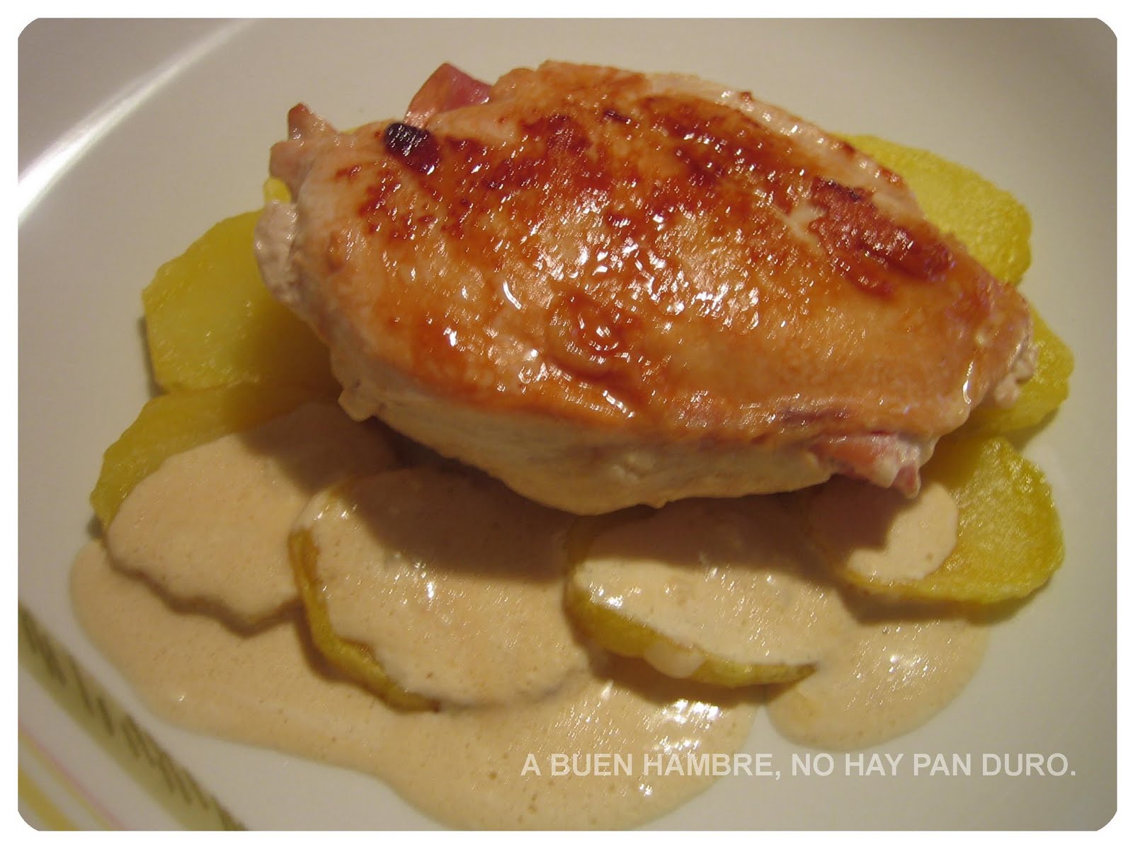 A buen hambre, no hay pan duro.: Pechugas rellenas