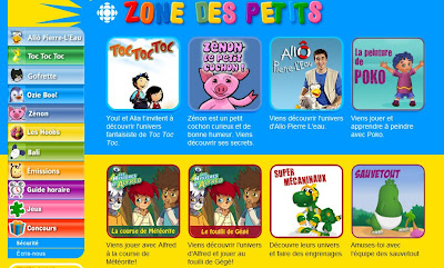 nos jeux préférés: Zone des petits Radio-Canada
