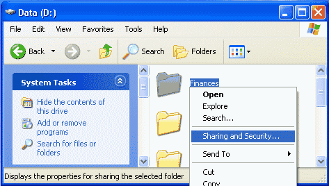 Interesting Facts: Windows XP File Sharing