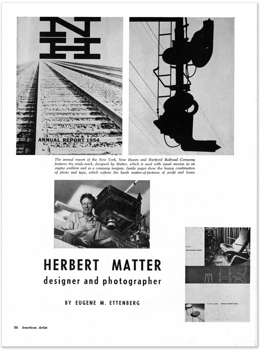 DC AIGA: Herbert Matter, designer and photographer