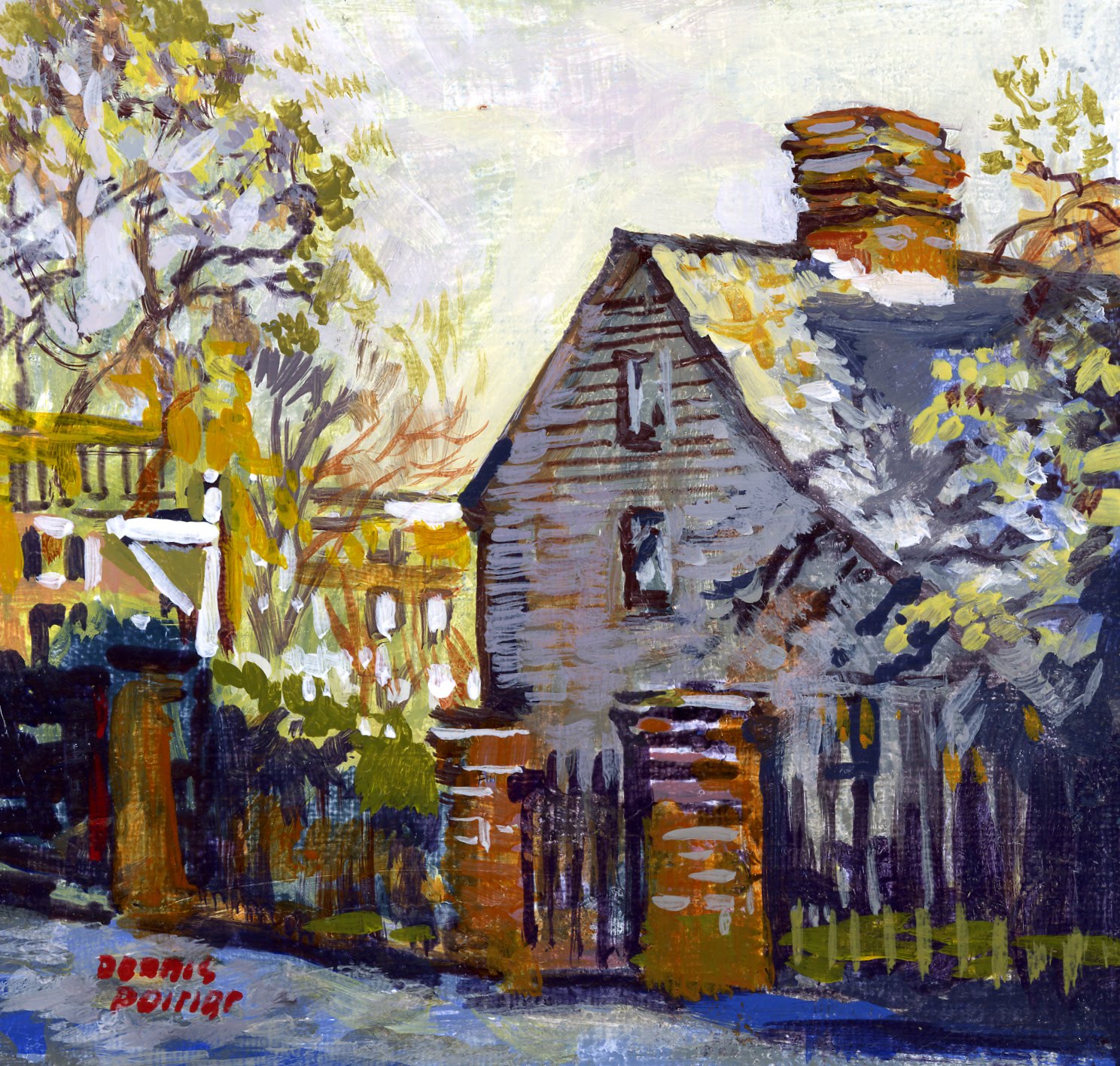 Dennis Poirier Gallery -Daily Paintings: Spring in Salem, MA