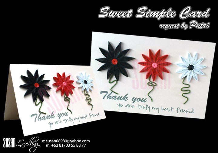 SUSAN QUILLING: Sweet Simple Card