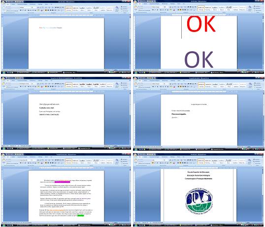 Explosion of WORK: Trabalhos Microsoft Word