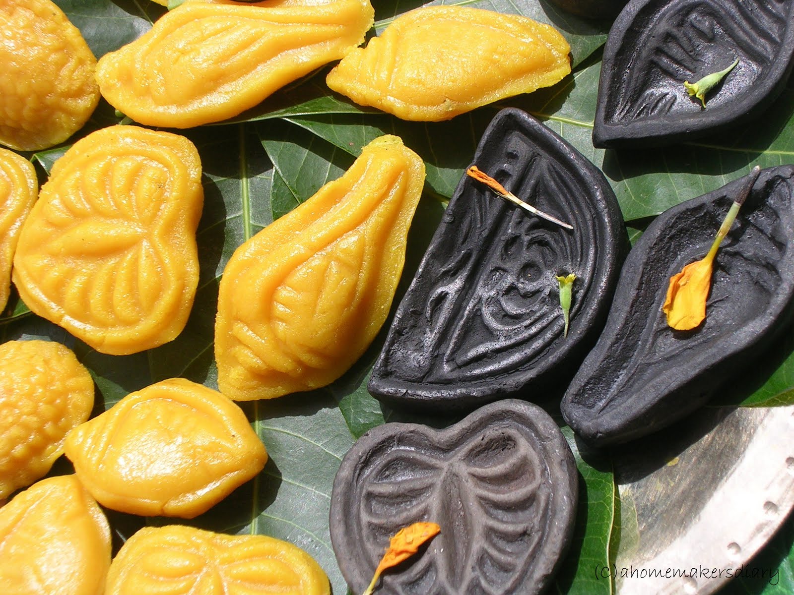 Aam Sandesh/ Mango Sandesh (Mango flavoured cottage cheese based ...