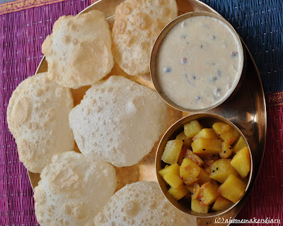 Shubho Mahalaya with Luchi and Alu Charchari - A Homemaker's Diary