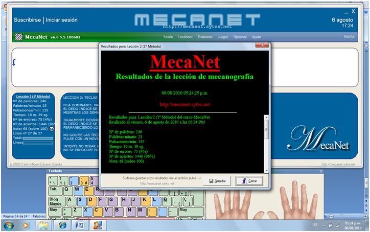 Olga Villacob Morales: Ejercicio de MecaNet Nº 1