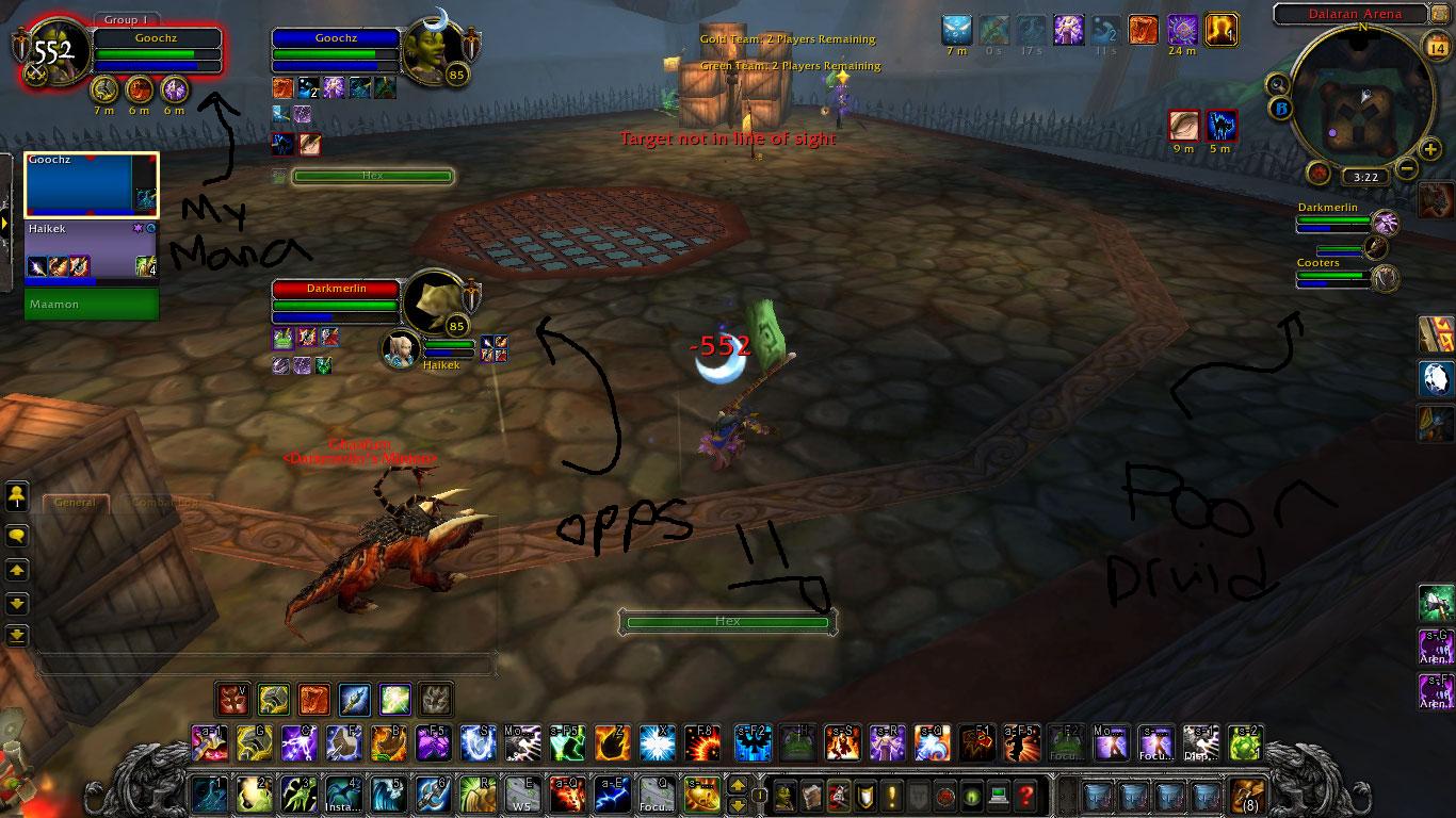 First WoW Blog (Beta): Resto Shaman Arenas (Horde) Resto Warlock games =)