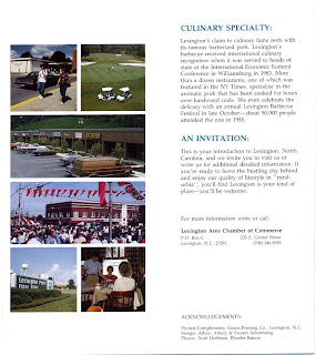 Folded Memories: Lexington North Carolina, Davidson County