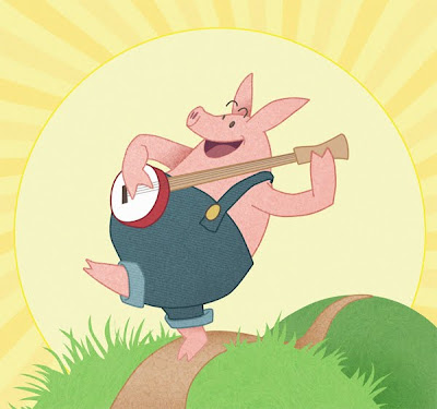 Dueling Banjo Pigs: Heather McNabb: Sunny Banjo Pig