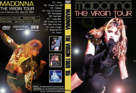 O dvd dos seus sonhos ao seu alcance.: DVD - Madonna The Virgin Tour 1985 Ao vivo em Detroit.