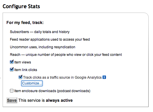 How To Track Visits From Your Feeds in Google Analytics