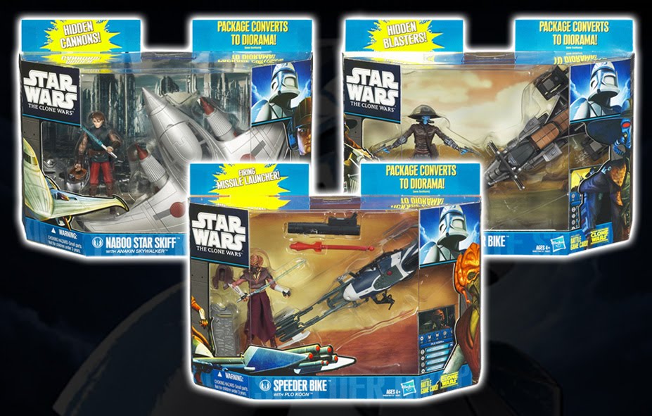 The Plastic League: STAR WARS: Más Vehicle Figure Packs de “Clone Wars”