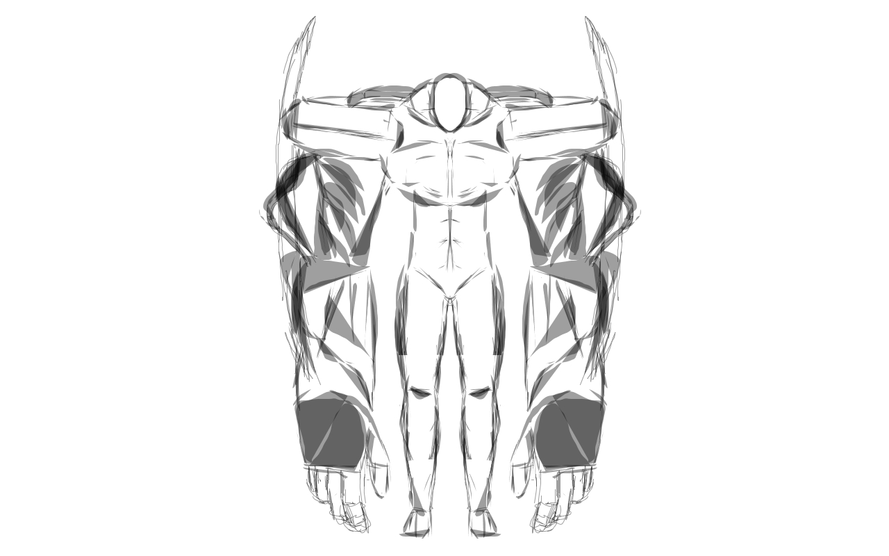 UAT ORGANIC MODELING: WIP Gantz Super Suit - Step by Step pics