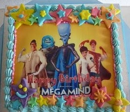 Butterfly Cake: Megamind Birthday Cake